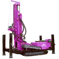 China Hydraulic Portable Crawler Water Well Drilling Rig Borehole 200m Depth for sale