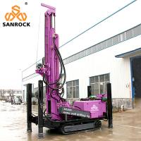 China Hydraulic Portable Crawler Water Well Drilling Rig Borehole 200m Depth for sale