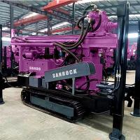 China Hydraulic Borehole Crawler Water Well Drill Rig 400m Depth Portable Water Drilling Rigs for sale