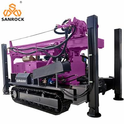 China Portable Water Well Drilling Machine 600m Depth Borehole Hydraulic Water Drilling Rig for sale