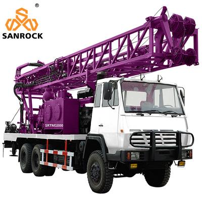 China Truck Mounted Water Well Drilling Rig Machine Borehole Deep Water Well Drilling Rig 1000m for sale