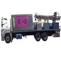 China Truck Mounted Water Well Drill Rig With Mud Pump Hydraulic Water Well Drilling Equipment for sale