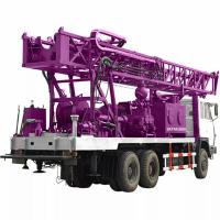 China Rotary Bore Hole Truck Mounted Water Well Drilling Rig Full Hydraulic Water Well Rig for sale