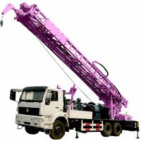 China Truck Mounted Deep Water Well Drill Rig With Mud Pump 1000m for sale