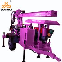 China Small Water Well Drilling Rig Hydraulic Trailer Mounted Water Well Drilling Rig Machine for sale