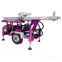 China Small Portable Water Well Drilling Rig Hydraulic Trailer Mounted Water Drilling Rigs for sale