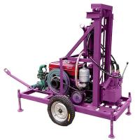 China Borehole Water Drilling Rig Deep 100m Portable Hydraulic Water Well Drilling Rig for sale