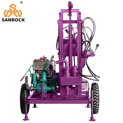 China Water Well Drilling Machine Hydraulic Bore Hole Mobile Water Drilling Rigs for sale