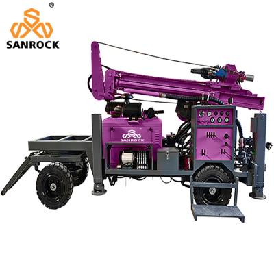 China Hydraulic Trailer Mounted Water Well Drilling Rig Water Well Drilling Equipment for sale