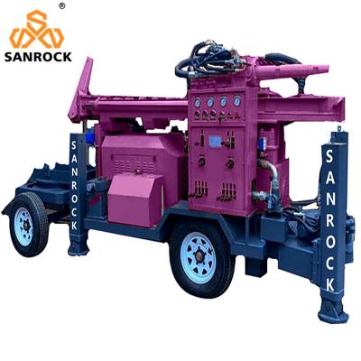 China Multifunction Water Well Rig Hydraulic Rotary Bore Hole Portable Water Drilling Rig for sale