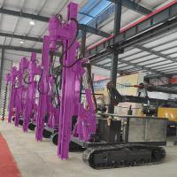 China Hydraulic Screw Pile Driver Solar Piling Machinery Vibratory Pile Driver Machine For Sale for sale