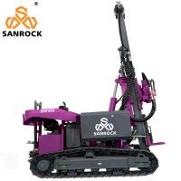 China Diesel Solar Pile Driving Machine Highway Guardrail Pile Driving Rig Screw Pile Driver for sale
