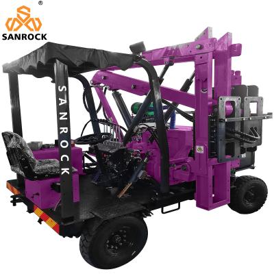 China Mini Pile Driving Machine Guardrail Pile Drilling Equipment Vibration Hammer Pile Driver for sale
