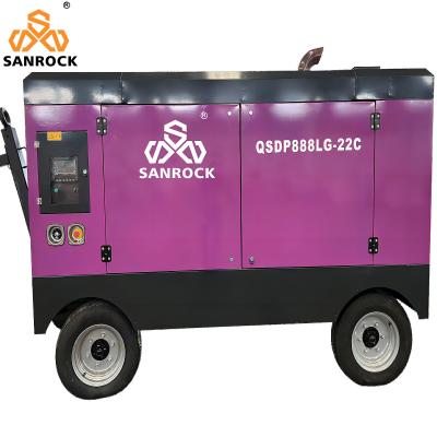 China Portable Diesel Screw Air Compressor Machine High Pressure Mining for sale