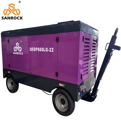 China Mining 22 Bar High Pressure Portable Screw Air Compressor Machine for sale