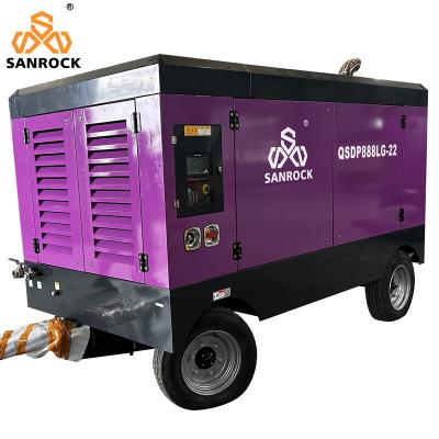 China Portable Diesel Mining Screw Air Compressor For Sale for sale
