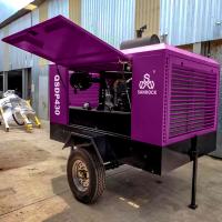 China Mini Screw Air Compressor Machine Portable Mining Diesel Engine Screw Air Compressor for sale
