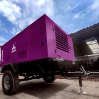 China Mini Screw Air Compressor Machine Portable Mining Diesel Engine Screw Air Compressor for sale