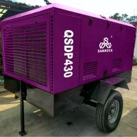 China Mini Screw Air Compressor Machine Portable Mining Diesel Engine Screw Air Compressor for sale