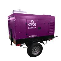 China Mini Screw Air Compressor Machine Portable Mining Diesel Engine Screw Air Compressor for sale