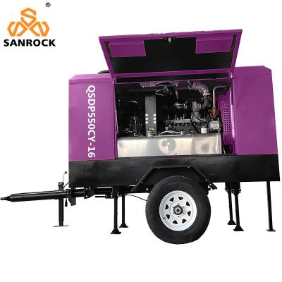 China Mining High Pressure Diesel Screw Air Compressor Machine for sale