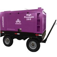 China 162KW Diesel Engine Air Compressor With Wheels Mining Screw Air Compressor Machine for sale