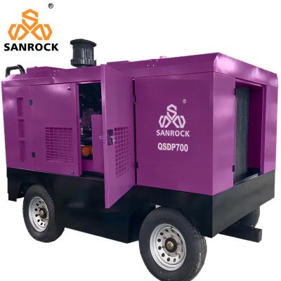 China Water Well Diesel Screw Air Compressor Machine 194KW for sale