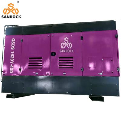 China 40 Bar High Pressure Skid Mounted Water Well Screw Air Compressor Machine for sale