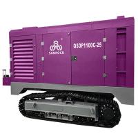 China Steel Wheel Diesel Air Compressor Screw Mining High Pressure Screw Air Compressor Machine for sale