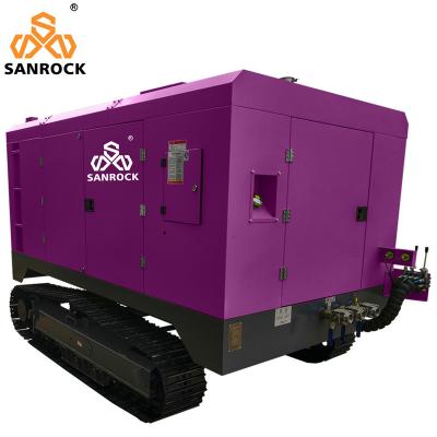 China Crawler Screw Air Compressor Machine Mining Diesel Engine Rotary Screw Air Compressor for sale