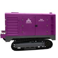 China Steel Crawler Diesel Screw Air Compressor High Pressure Rotary Screw Air Compressor for sale