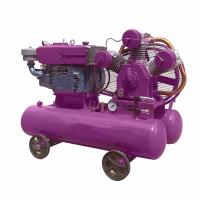 China Industrial Piston Air Compressor Machine ​Belt Driven Diesel Portable Air Compressor for sale