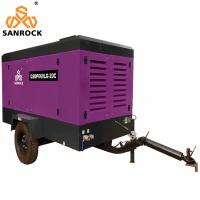 China CE 20bar Motor Power 191KW Portable Diesel Engine Rotary Screw Air Compressor for Mining for sale