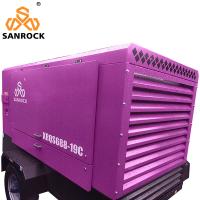 China Portable Screw Air Compressor Machine Mining Diesel Engine High Pressure Air Compressor for sale
