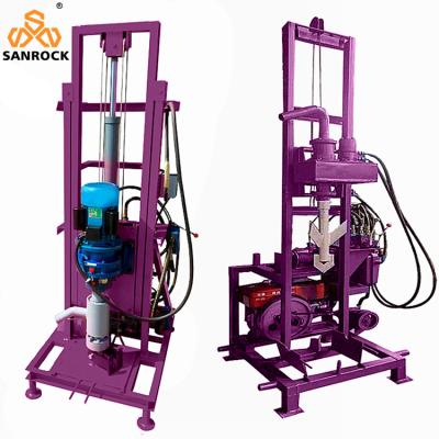 China Trailer Mounted Water Well Drilling Rigs 120m Deep Portable Water Well Drilling Machine for sale