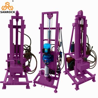 China Hydraulic Trailer Mounted Water Well Drilling Rig for Drilling Depth of 120m and 200 KG Capacity for sale