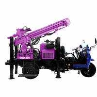 China Portable Water Well Drilling Rig with Diesel Engine and 45-70rpm Rotation Speed for sale