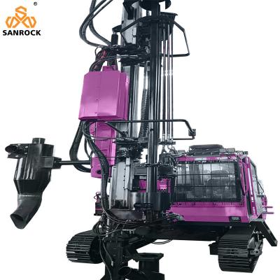 China Hard Rock Borehole Drilling Machine Mining Hydraulic Drilling Rig Integrated Crawler DTH Drilling Rig for sale