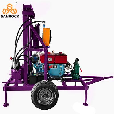 China Portable Water Well Drilling Rig Power 22HP Hydraulic Drilling Machine Deep Water Well Drill Rig for sale