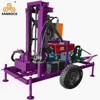China Small Water Well Drilling Rig Trailer Mounted Water Well Drilling Equipment Borehole Drilling Machine for sale