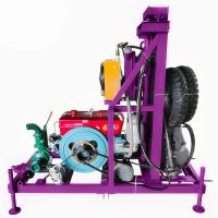 China Portable Water Drilling Machine High Drilling Efficiency Trailer Mounted Water Well Drilling Rig Machine for sale