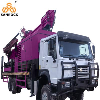 China Truck Mounted Water Well Drilling Rig 132KW Diesel Reverse Circulation Borehole Drilling Rig Machine for sale