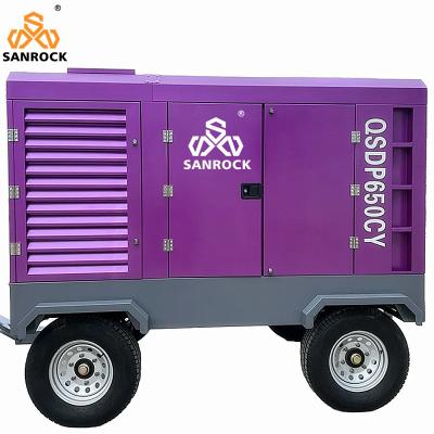 China Screw Air Compressor High Performance Mobile Air Compressor Machine Rotary Screw Type Air Compressor for sale