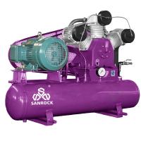 China Piston Air Compressors Machine Belt Driven Air Compressor With Tank Industrial Commercial Air Compressors for sale