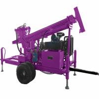 China Tractor Mounted Water Well Drilling Rig Power 60KW Portable Water Well Drilling Equipment for sale
