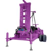 China Water Well Drilling Machines Rotation Torque 3500 N.m Trailer Mounted Drilling Rig Small Water Well Drilling Rig for sale