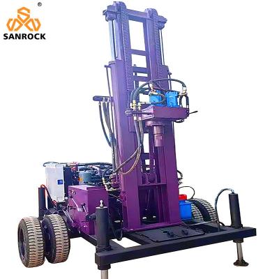 China Manufacturers Deep Well Drilling Machine Trailer Mounted Drilling Rig Small Water Well Drilling Rig for sale