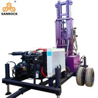 China Water Borehole Drilling Equipment 300meter Hydraulic Drilling Rig Portable Water Well Drilling Rigs for sale