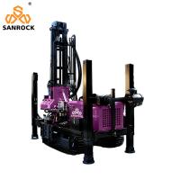 China 180m Depth Well Drilling Rig Crawler Mounted Rotary Drill Rig for Drilling Diameter 140-254mm for sale