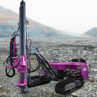 China Hydraulic DTH Drilling Rig 50m Depth Blast Hole Portable Down The Hole Drilling Machine for sale